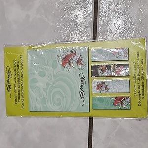 Ed Hardy | Other | Ed Hardy School Supplies Bundle File Folder Sticky ...